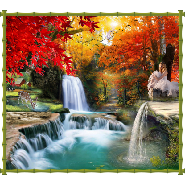 Detailed Autumn Waterfall Background Contest! - URSTYLE
