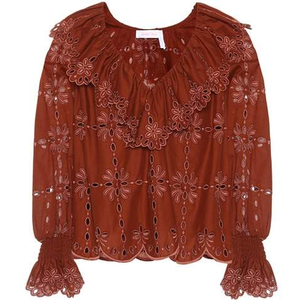 Cotton eyelet lace top for $425.00 available on URSTYLE.com