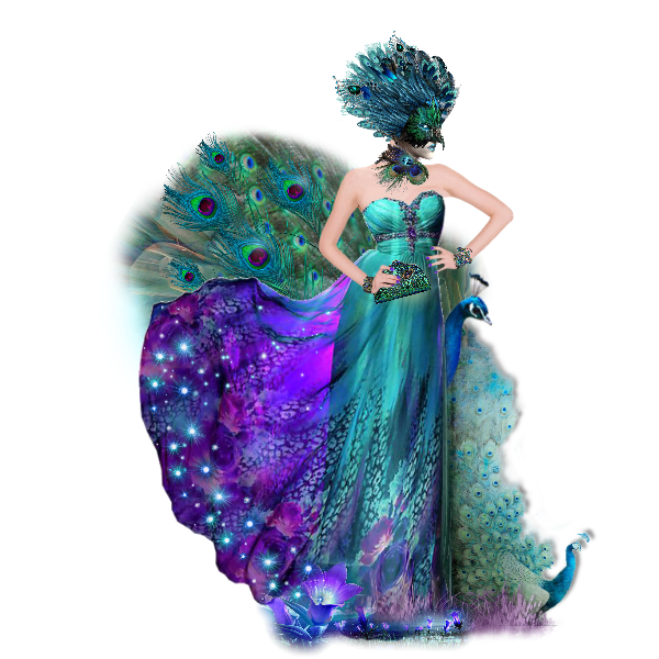 Peacock Pride - Fashion look - URSTYLE