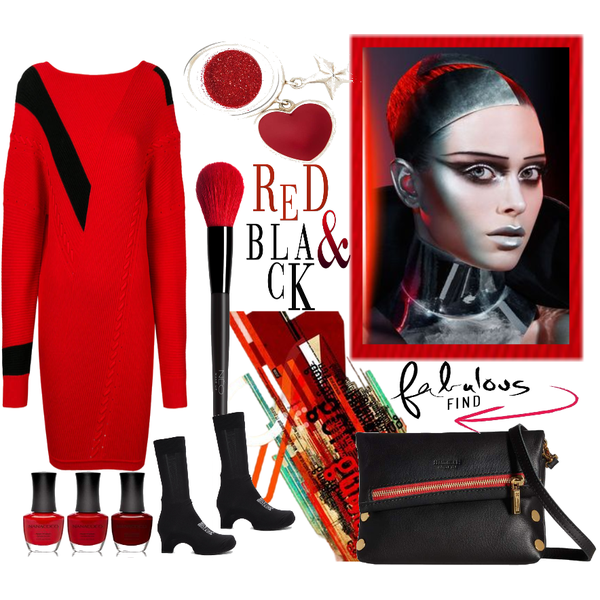 RED & BLACK - Fashion look - URSTYLE