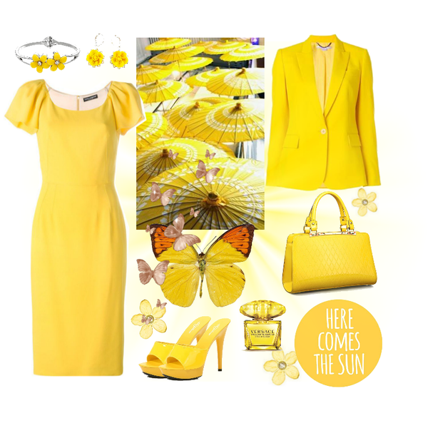 Yellow outfit - Fashion look - URSTYLE