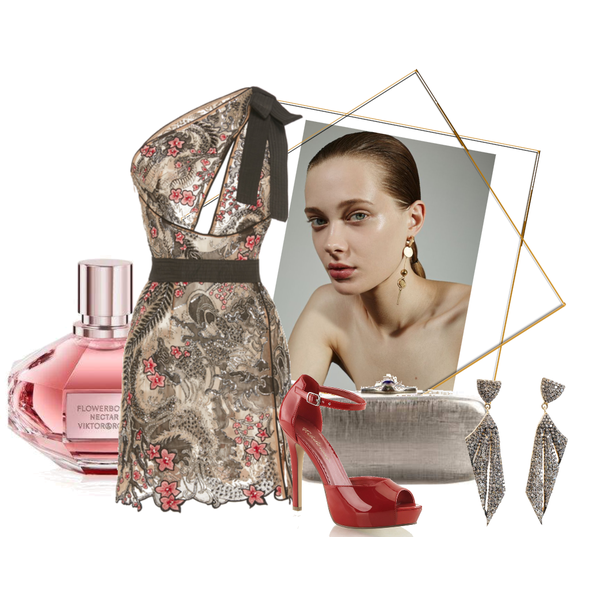 Floral cocktail dress - Fashion look - URSTYLE