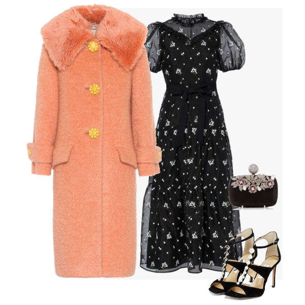 Peach Coat - Fashion look - URSTYLE