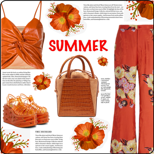 rust-orange-monochromatic-outfit-summer-styles - Fashion look - URSTYLE