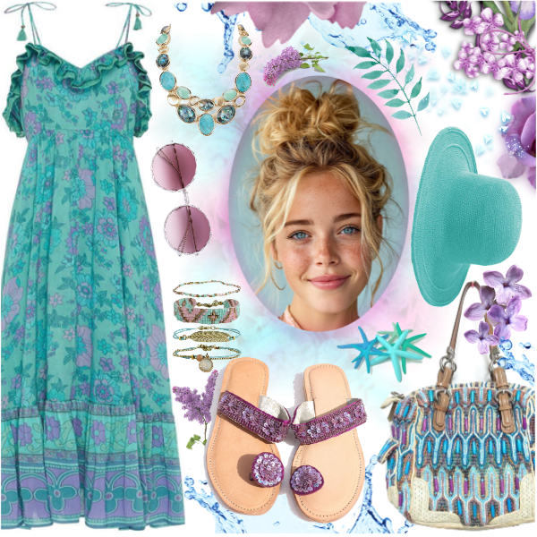 Summer Splash Dress - Fashion look - URSTYLE
