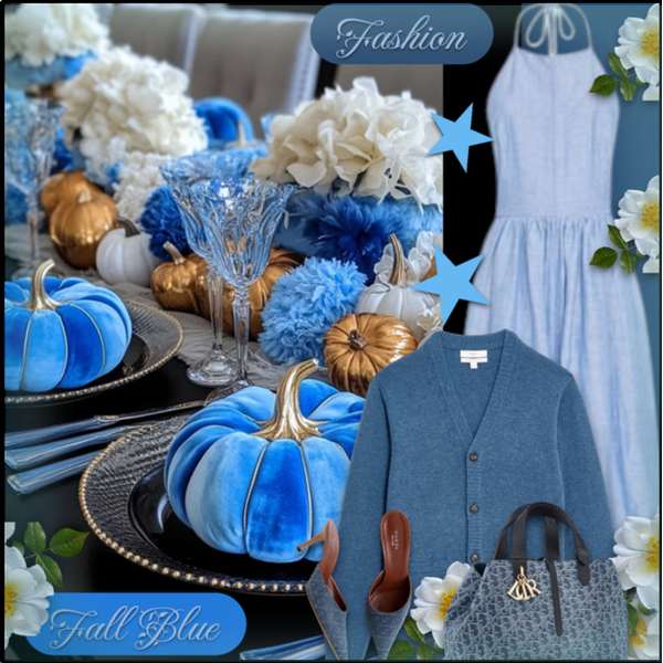 Fall Blue! - Fashion look - URSTYLE