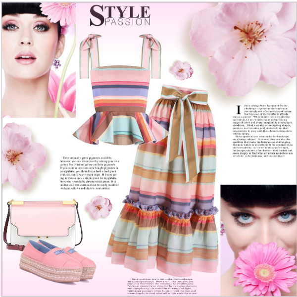💋🏆striped-matching-set - Fashion look - URSTYLE