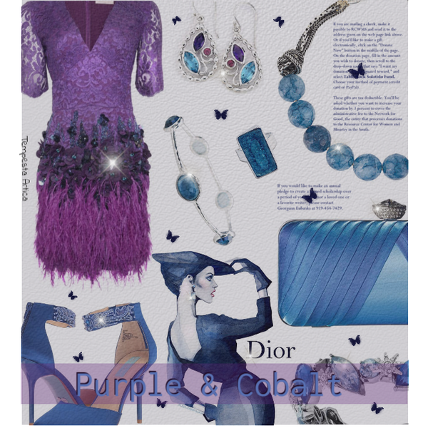 Purple and Cobalt! 05/04/2020 - Fashion look - URSTYLE