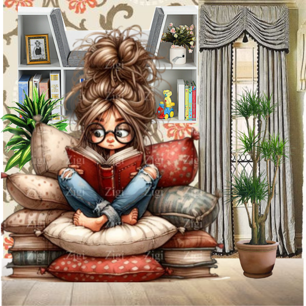 Sara reading crime novel - Fashion look - URSTYLE