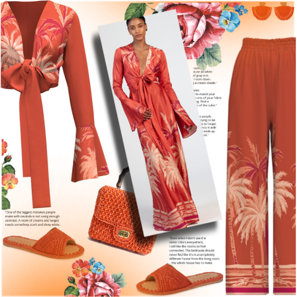 RUST ORANGE MONOCHROMATIC OUTFITS (SUMMER STYLE) - Fashion look - URSTYLE