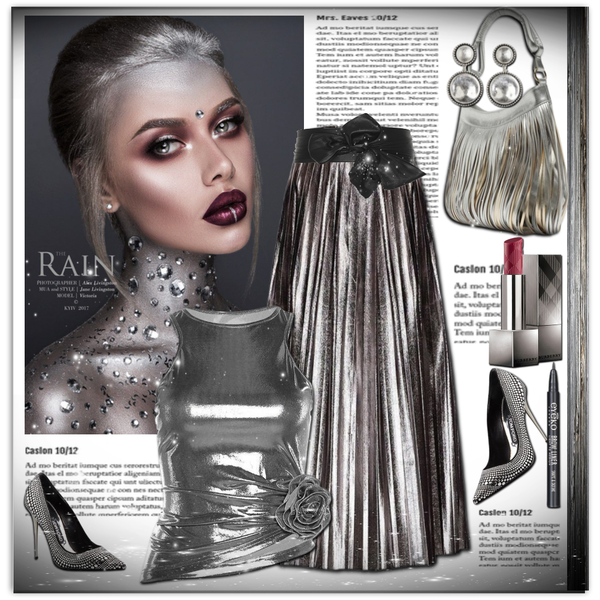 Metallic Skirt - Fashion look - URSTYLE