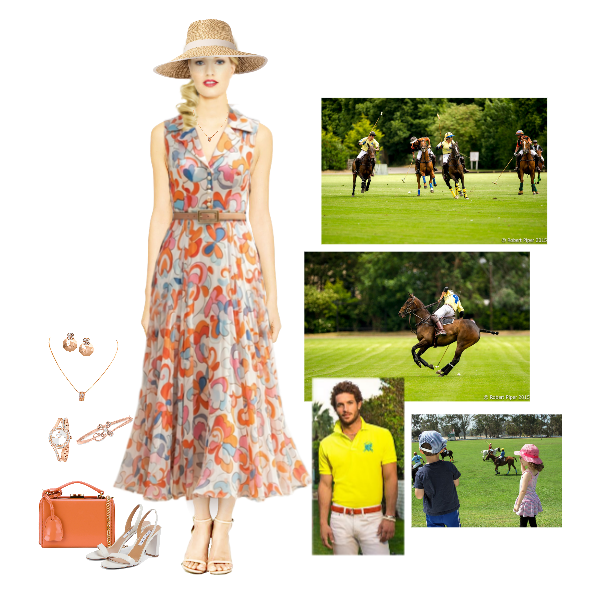 Their Majesties with their children attended a charity polo match. King ...