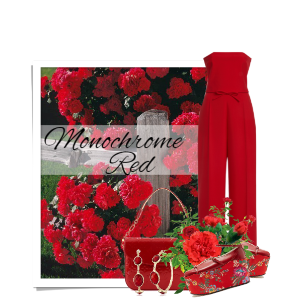 Monochrome Red - Fashion look - URSTYLE