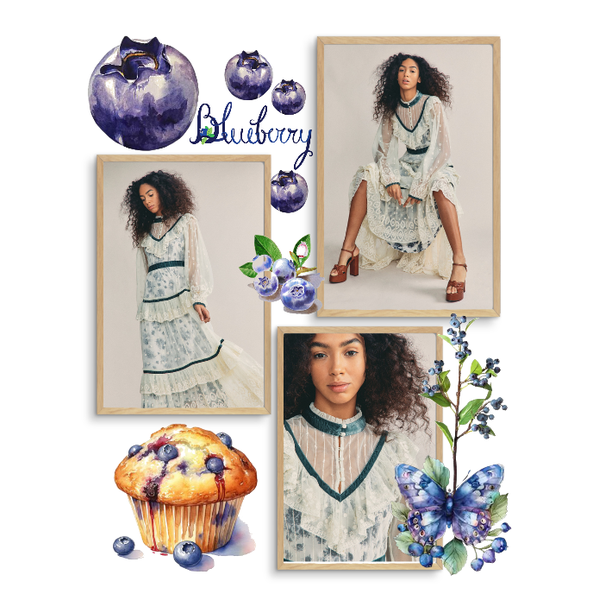 Blueberry style - Fashion look - URSTYLE