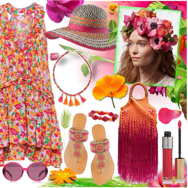Summer Floral Casual Dress - Fashion look - URSTYLE