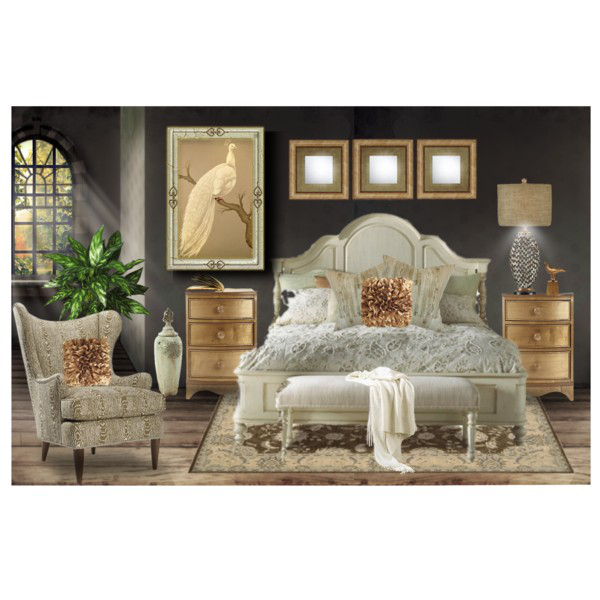 White Prosperity Peacock - Fashion look - URSTYLE