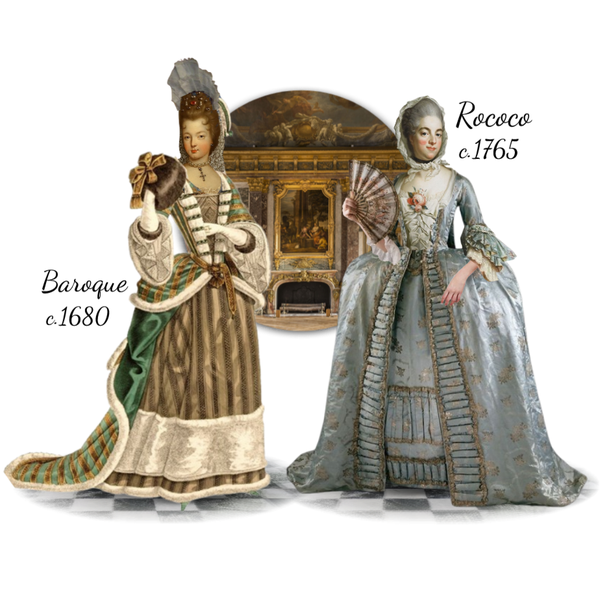 17th vs. 18th century (Baroque vs. Rococo) - Fashion look - URSTYLE