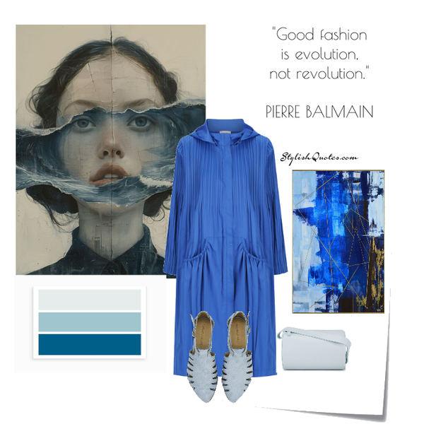Blue - Fashion look - URSTYLE