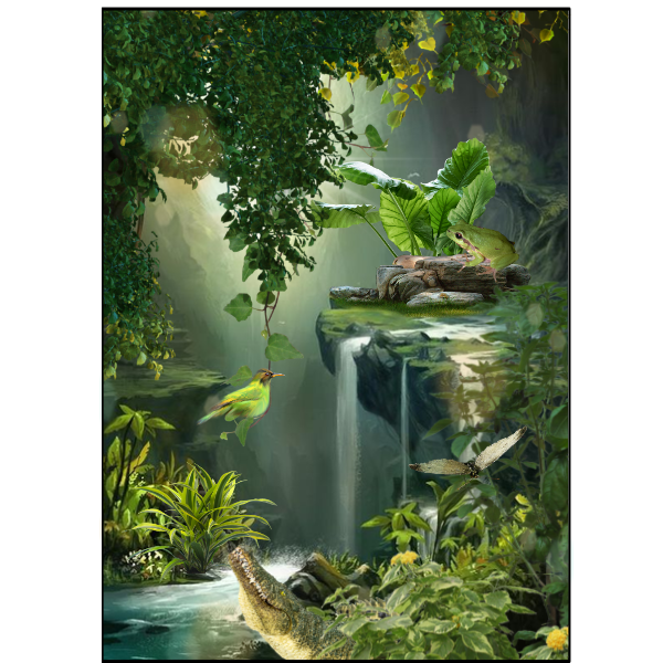 Monochrome Rainforest - Fashion look - URSTYLE