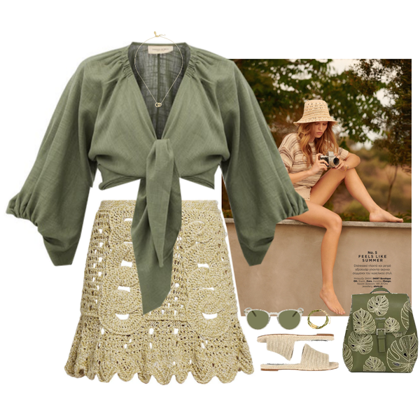 olive & beige - Fashion look - URSTYLE