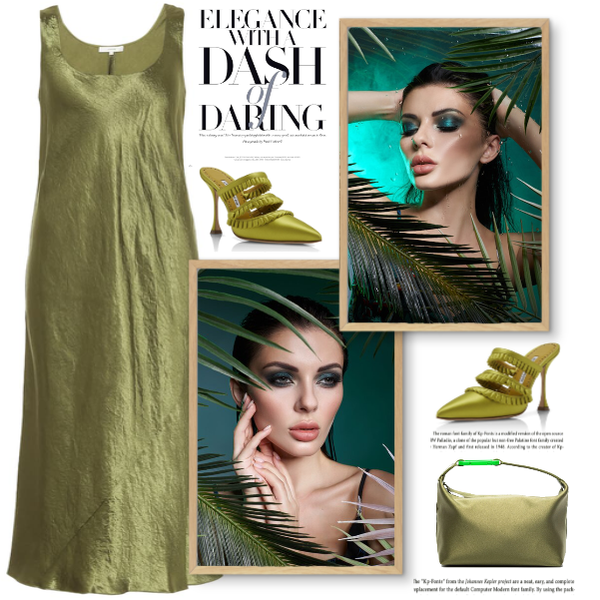 olive green monochromatic looks - Fashion look - URSTYLE