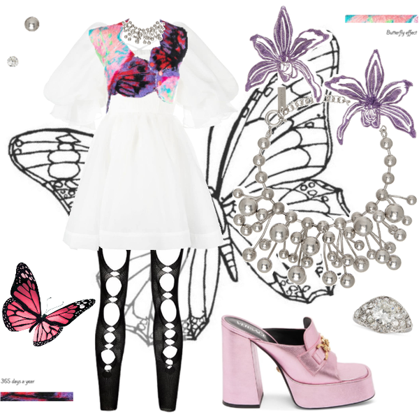 Aje short-sleeve A-line dress - Fashion look - URSTYLE