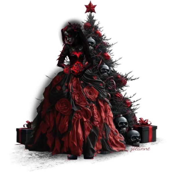 🏆 Red and Black Gothic Christmas 🏆 - Fashion look - URSTYLE