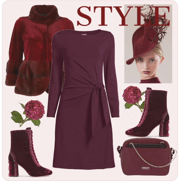 Burgundy ... - Fashion look - URSTYLE