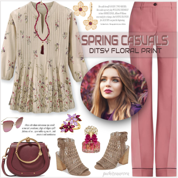 SPRING CASUALS ~ Ditsy Floral Print - Fashion look - URSTYLE