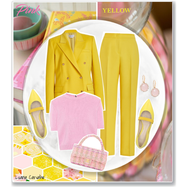 Contest Color combinations (Pink and Yellow) - Fashion look - URSTYLE