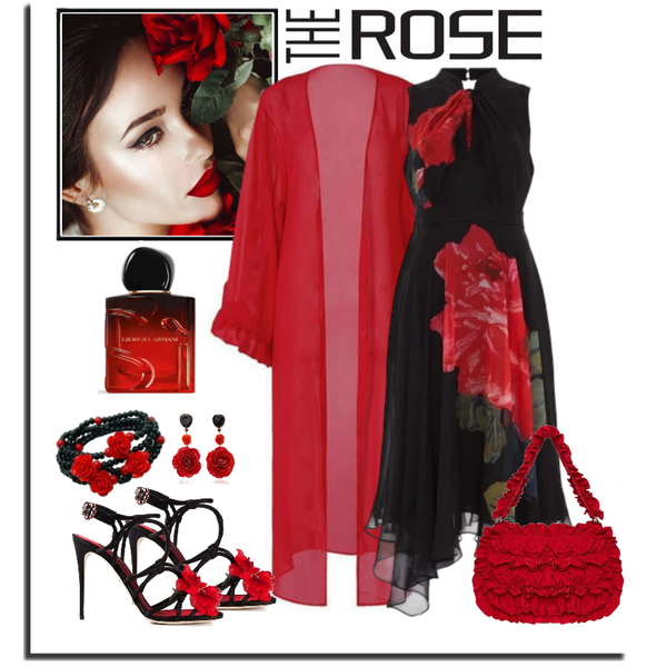 Phase Eight Rose Chiffon Dress Look - Fashion look - URSTYLE