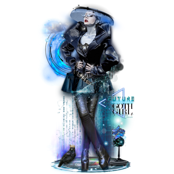 🏆🖤Future Goth Girl💙 - Fashion look - URSTYLE