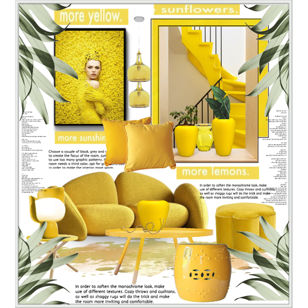 Yellow monochrome - Fashion look - URSTYLE