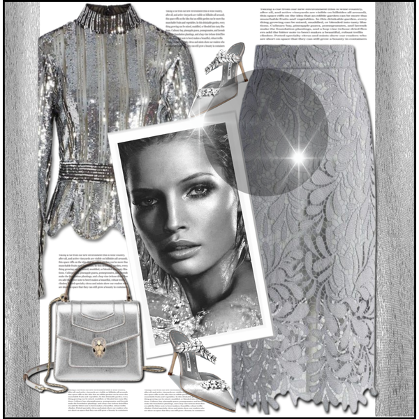 Silver (Monochrome) - Fashion look - URSTYLE