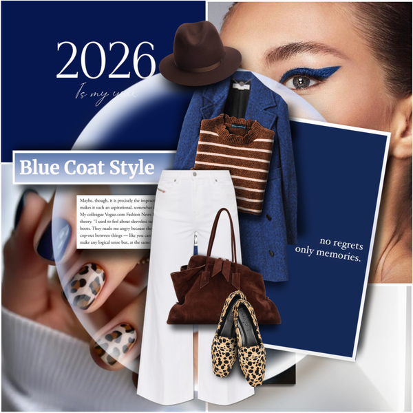 Blue Coat - Fashion look - URSTYLE