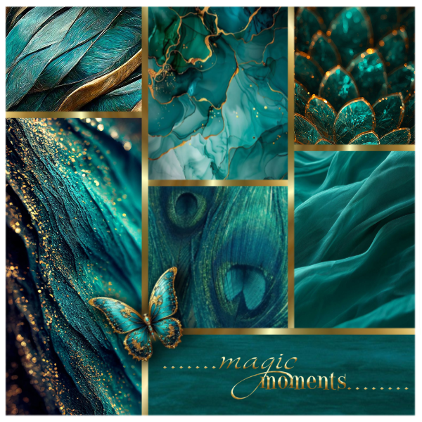 Teal Texture - Fashion look - URSTYLE