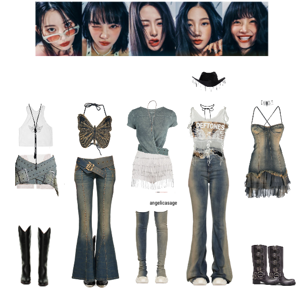 UNFORGIVEN// LESSERAFIM - Fashion look - URSTYLE