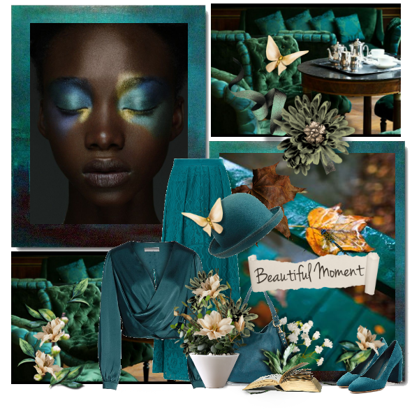 teal in total - Fashion look - URSTYLE