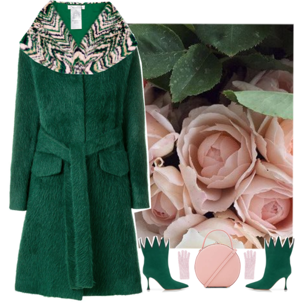 moss & cool pink - Fashion look - URSTYLE