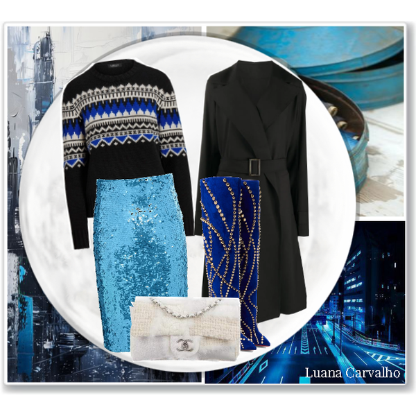 * Style Inspiration: Sweater + Sequins/Shimmer - Fashion look - URSTYLE