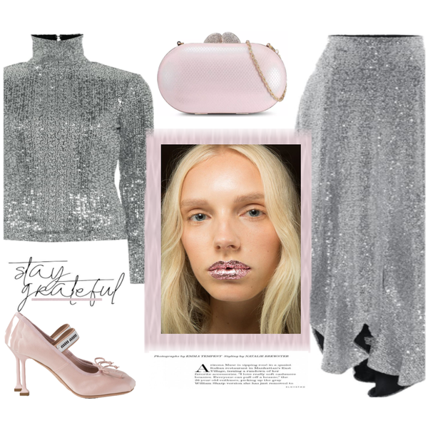 Slate rose & grey look - Fashion look - URSTYLE