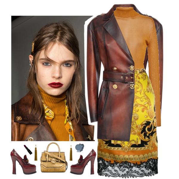 Versace fall colours - Fashion look - URSTYLE