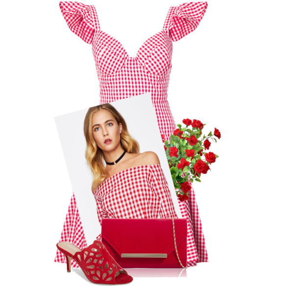 Spring Dress Gingham Style - Fashion look - URSTYLE