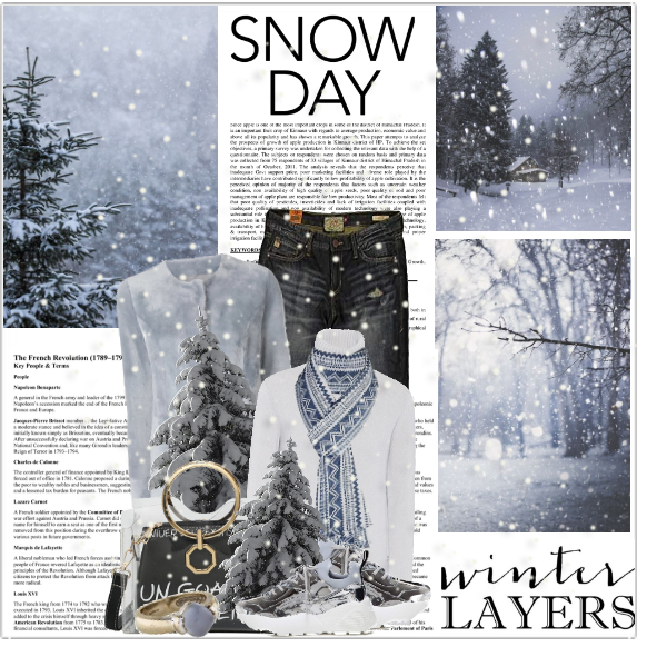 Winter Layers on a Snow Day - Fashion look - URSTYLE