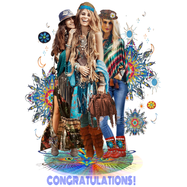 HIPPIE BOHO GYPSY - CONGRATULATIONS! - Fashion look - URSTYLE