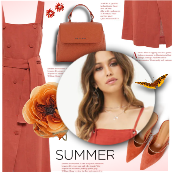 🏆RUST ORANGE MONOCHROME - Fashion look - URSTYLE