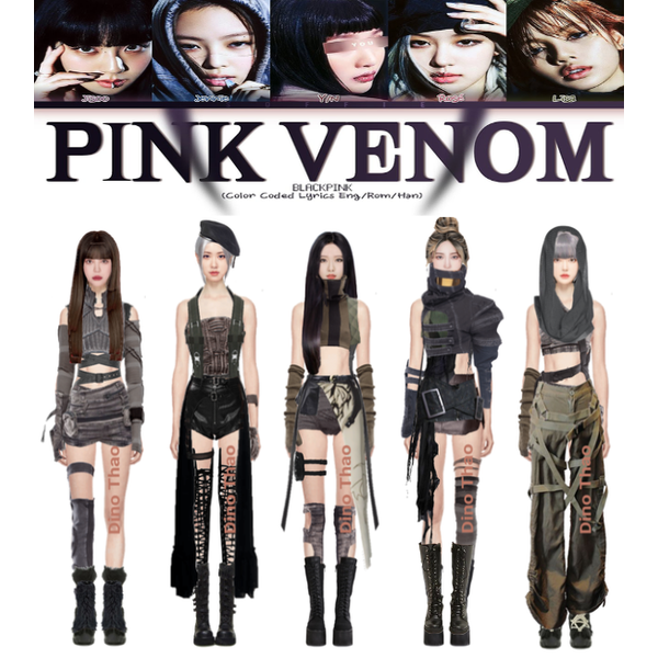 [PINK VENOM- Blackpink] Stage outfits - Fashion look - URSTYLE