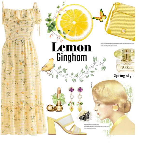 Lemon Gingham - Fashion look - URSTYLE