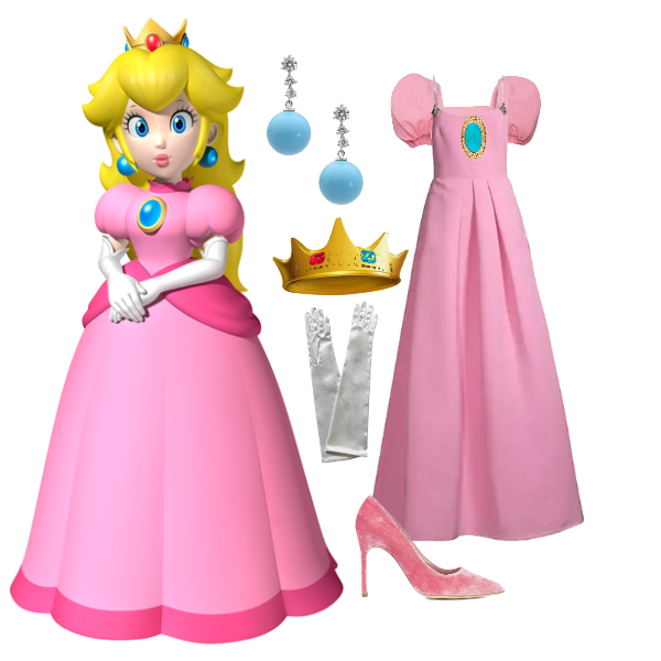 Princess Peach from Super Mario Bros - Fashion look - URSTYLE