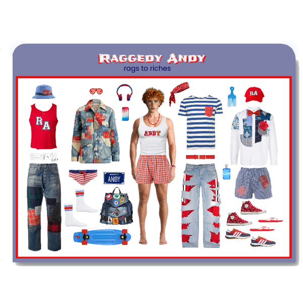 Raggedy Andy - from rags to riches - Fashion look - URSTYLE